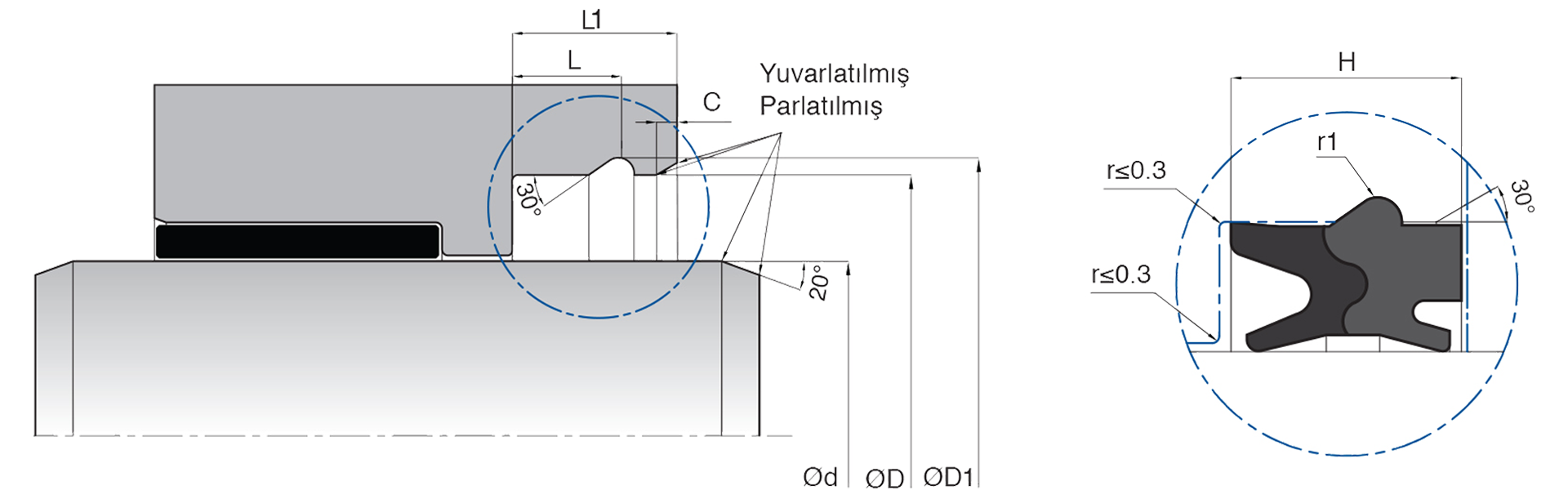K56 - Pnömatik Toz Boğaz Keçesi
